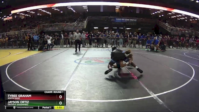 3A 144 lbs Champ. Round 1 - Jayson Ortiz, Osceola (Kissimmee) vs Tyree ...