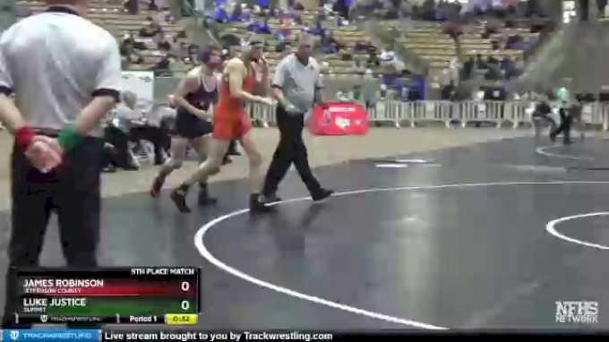 AA 182 lbs 5th Place Match - Luke Justice, Summit vs James Robinson ...