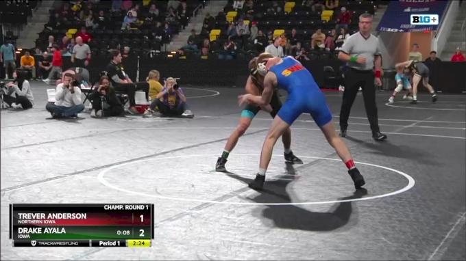 125 lbs Champ. Round 1 - Trever Anderson, Northern Iowa vs Drake Ayala ...