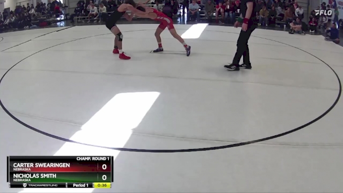 123 lbs Cons. Round 1 - Carter Swearingen, Nebraska vs Nicholas Smith ...