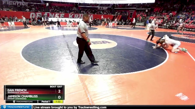 1A 190 lbs Cons. Round 1 - Dan French, Woodstock (Marian) vs Jamison ...