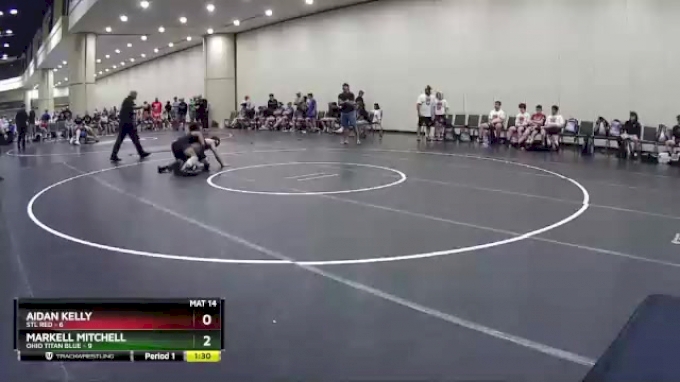 126 lbs Quarters & Wb (16 Team) - Aidan Kelly, STL Red vs Markell Mitchell, Ohio Titan Blue