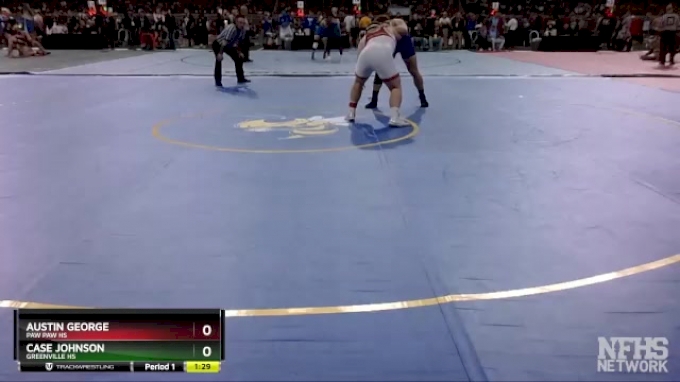 D2-215 lbs Champ. Round 1 - Case Johnson, Greenville HS vs Austin George, Paw Paw HS