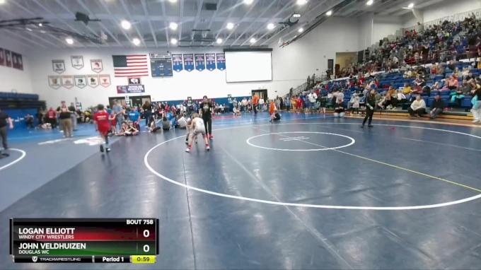 74 lbs Quarterfinal - John Veldhuizen, Douglas WC vs Logan Elliott ...