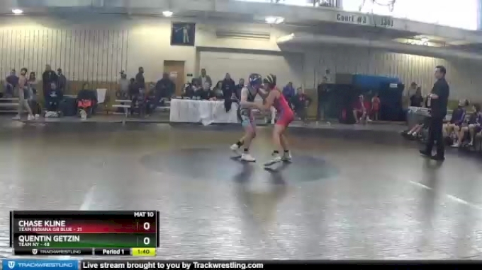 106 lbs Placement Matches (8 Team) - Chase Kline, Team Indiana GR Blue ...