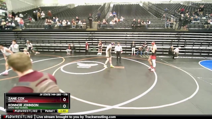 178 lbs Quarterfinal - Zane Cox, Uintah Wrestling vs Konnor Johnson ...
