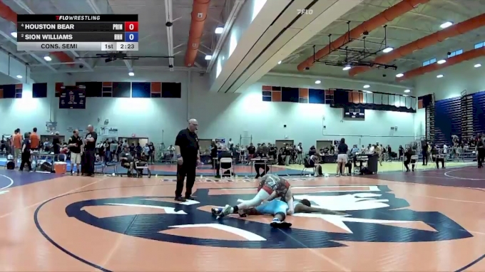 120 lbs Cons. Semi - Houston Bear, New River Wrestling Club vs Sion ...
