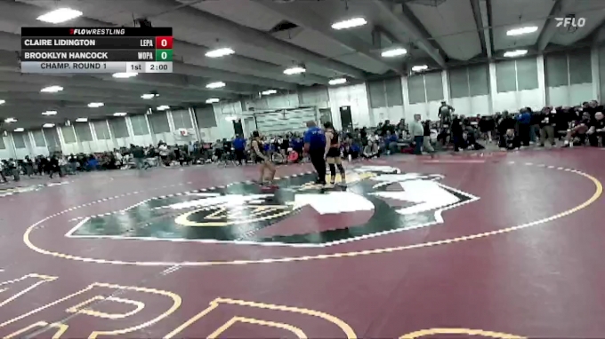 100 lbs Champ. Round 1 - Claire Lidington, Lewis-Palmer vs Brooklyn ...