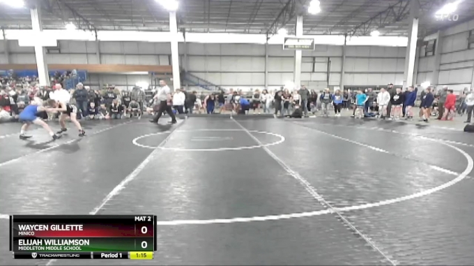 95 lbs Champ. Round 1 - Waycen Gillette, Minico vs Elijah Williamson ...