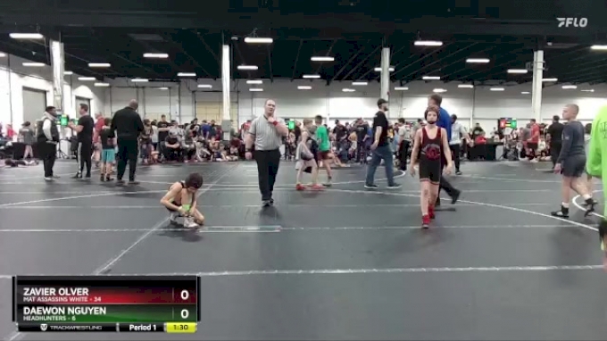 76 lbs Round 4 (8 Team) - Zavier Olver, Mat Assassins White vs Daewon ...