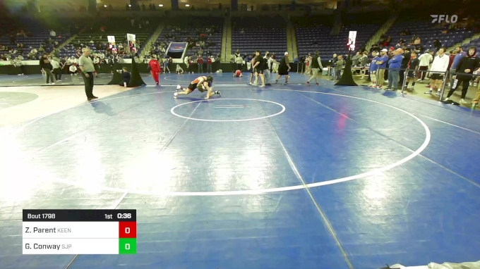113 lbs Consi Of 16 #1 - Zachary Parent, Keene vs Graham Conway, Saint ...