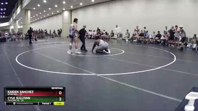 285 lbs Semis & Wb (16 Team) - Kaiden Sanchez, NFWA Red vs Cyle ...