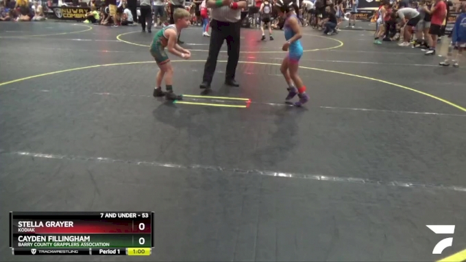 53 lbs Champ. Round 1 - Stella Grayer, Kodiak vs Cayden Fillingham ...