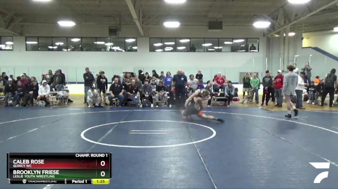 123 lbs Champ. Round 1 - Brooklyn Friese, Leslie Youth Wrestling vs ...