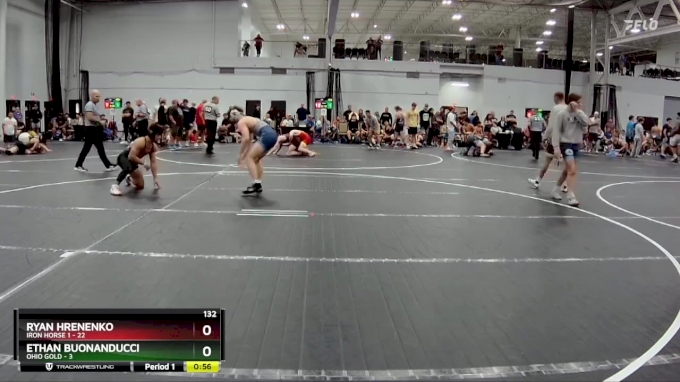 132 lbs Semis (4 Team) - Ethan Buonanducci, Ohio Gold vs Ryan Hrenenko ...