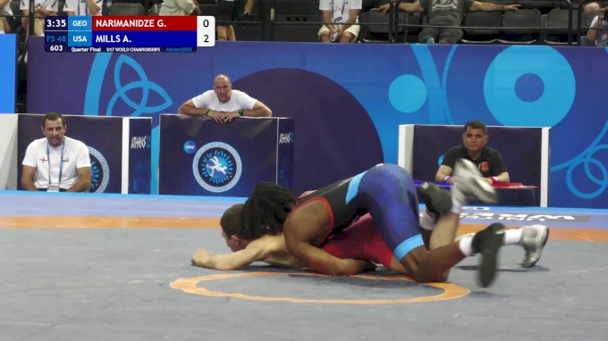 48 kg 1/4 Final - Giorgi Narimanidze, Georgia vs Ariah Mills, United States
