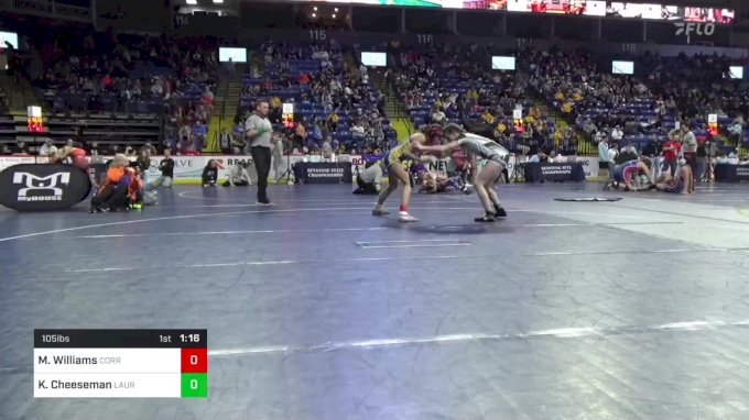 105 lbs Consy 4 - Makenna Williams, Corry vs Katie Cheeseman, Laurel