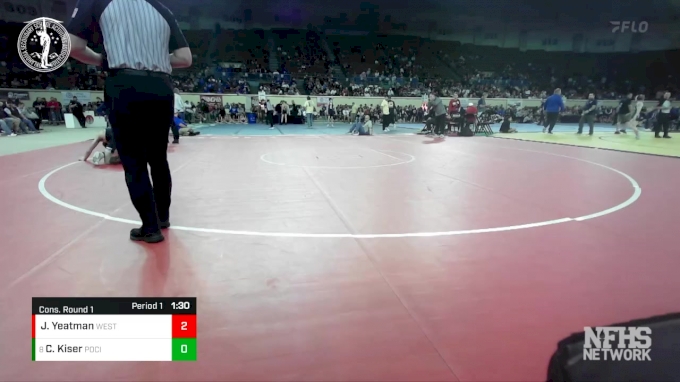 6A-126 lbs Cons. Round 1 - Cameron Kiser, PONCA CITY vs Jackson Yeatman ...