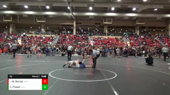 76 lbs Champ. Round 1 - Noah Garcia, U-Town Hammers Wrestling vs Liam ...