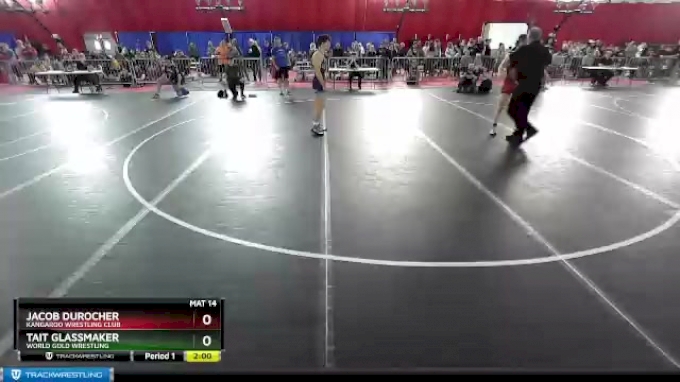 145 lbs Semifinal - Jacob Durocher, Kangaroo Wrestling Club vs Tait ...