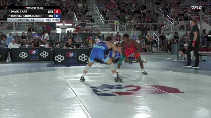 74 lbs Semis - David Carr, Cyclone RTC/ Titan Mercury Wrestling Club ...