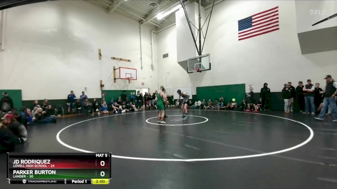 132 lbs Round 4 (6 Team) - Parker Burton, Lander vs JD Rodriquez ...