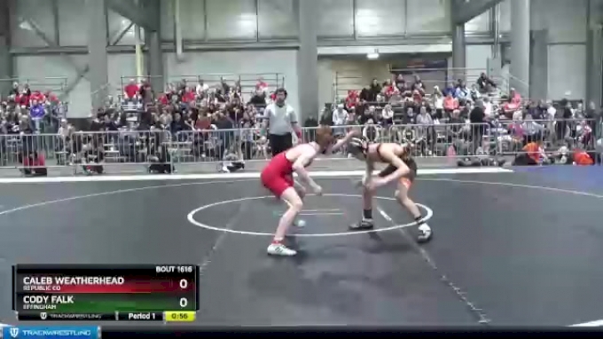 110 lbs Cons. Round 2 - Caleb Weatherhead, Republic Co vs Cody Falk ...