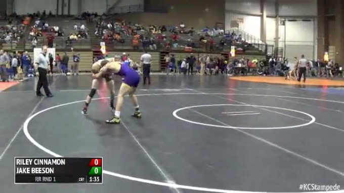 132 G RR Rnd 1 - Riley Cinnamon, Perry vs Jake Beeson, Arkansas City