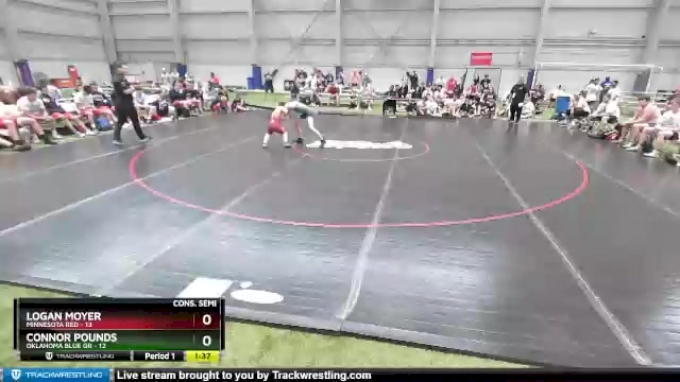88 lbs 2nd Wrestleback (8 Team) - Logan Moyer, Minnesota Red vs Connor Pounds, Oklahoma Blue GR