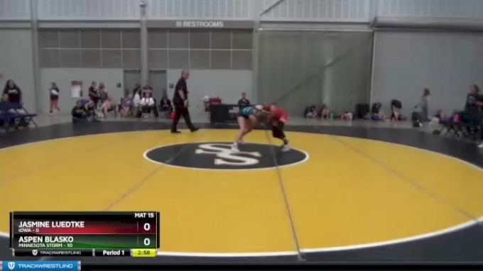 106 lbs Round 1 (8 Team) - Jasmine Luedtke, Iowa vs Aspen Blasko ...