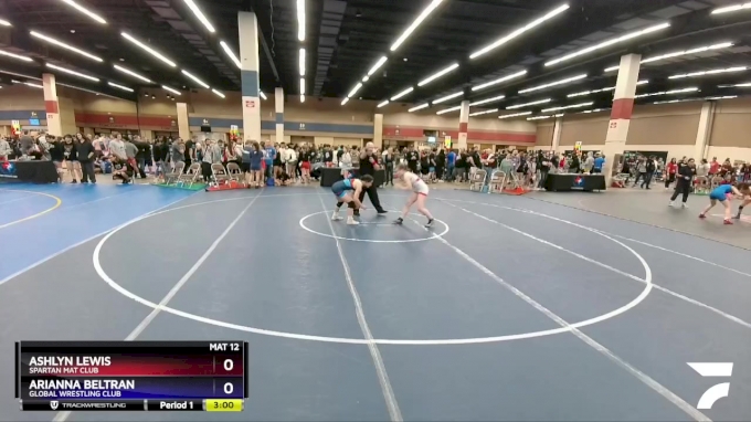 110 lbs Semifinal - Ashlyn Lewis, Spartan Mat Club vs Arianna Beltran ...