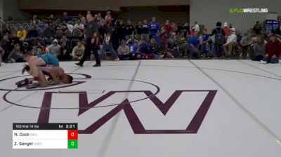 190 lbs Round Of 32 - Nolan Cook, Oakland Wrestling vs Zach Sanger ...