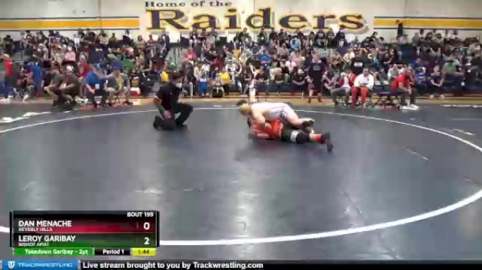 220 lbs Champ. Round 1 - Dan Menache, Beverly Hills vs Leroy Garibay ...