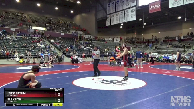4A 132 lbs Cons. Semi - Izick Tatum, Glen Rose vs Eli Keith, Gravette