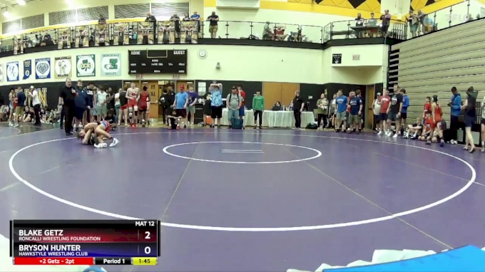 126 lbs Champ. Round 1 - Blake Getz, Roncalli Wrestling Foundation vs ...