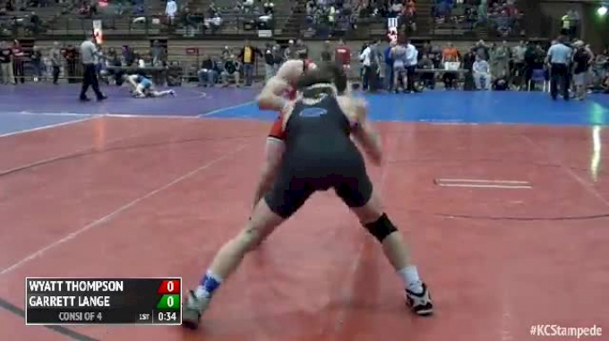 138 Consi of 4 - Wyatt Thompson, Creston vs Garrett Lange, Goddard