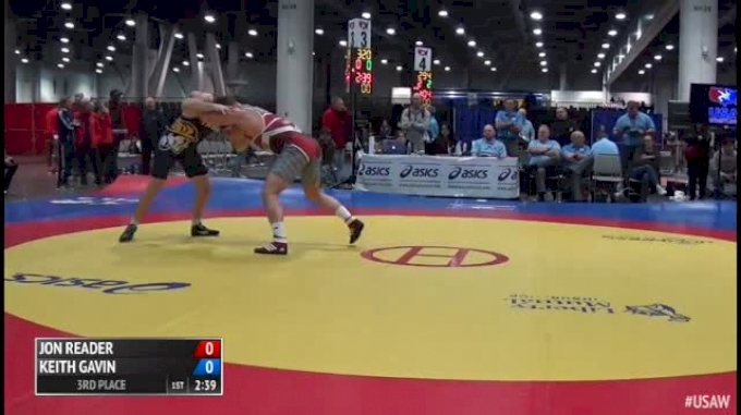 86 3rd Place - Jon Reader, Sunkist Kids Wrestling Club vs Keith Gavin ...