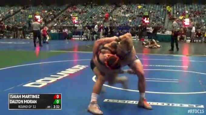 157 Round of 32 - Isaiah Martinez, Illinois vs Dalton Moran, Oklahoma ...