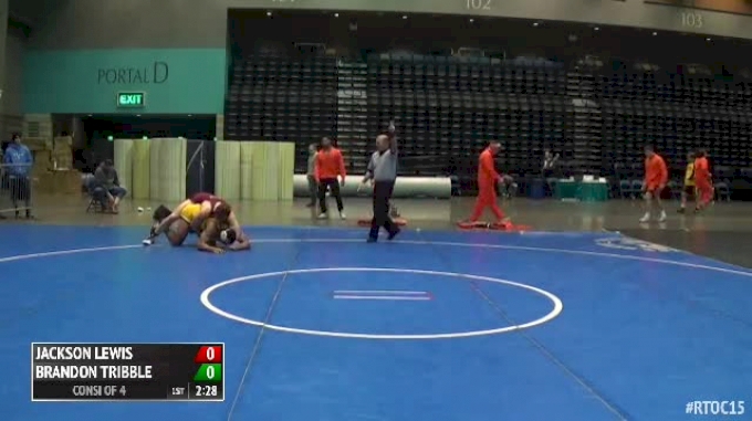 197 Consi of 4 - Brandon Tribble, Wyoming vs Jackson Lewis, Central ...