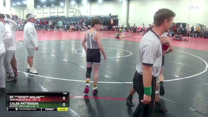 113 lbs Round 6 (16 Team) - FF ***Wyatt Nolan***, Team Michigan Blue ...