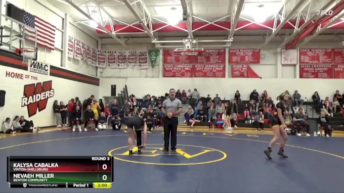 JV-19 lbs Round 3 - Nevaeh Miller, Benton Community vs Kalysa Cabalka ...
