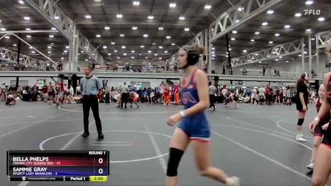 120 lbs Round 1 (8 Team) - Tayah Beach, Crown City Queens Red vs ...