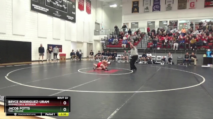 157 lbs Semifinal - Bryce Rodriguez-Uram, Washington & Jefferson vs ...
