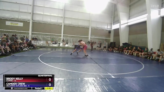 175 lbs Quarterfinals (8 Team) - Brody Kelly, Illinois vs Camden Crew ...