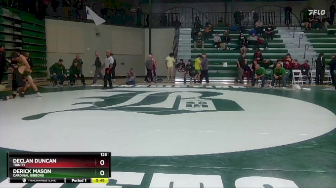 126 lbs Cons. Round 3 - Declan Duncan, Trinity vs Derick Mason ...