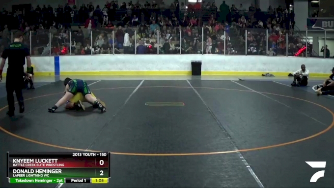 150 lbs 5th Place Match - Donald Heminger, Lapeer Lightning WC vs ...