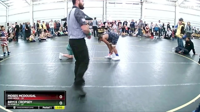 130 lbs Round 1 (6 Team) - Bryce Cropsey, Mi Pitbulls vs Moses Mcdougal, Ohio Heros