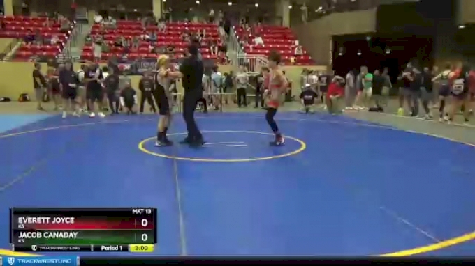 120 lbs Cons. Round 2 - Everett Joyce, KS vs Jacob Canaday, KS