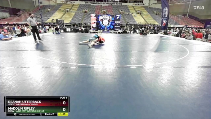 110 lbs Semifinal - Madolin Ripley, USAW Maine East Wrestling Club vs ...