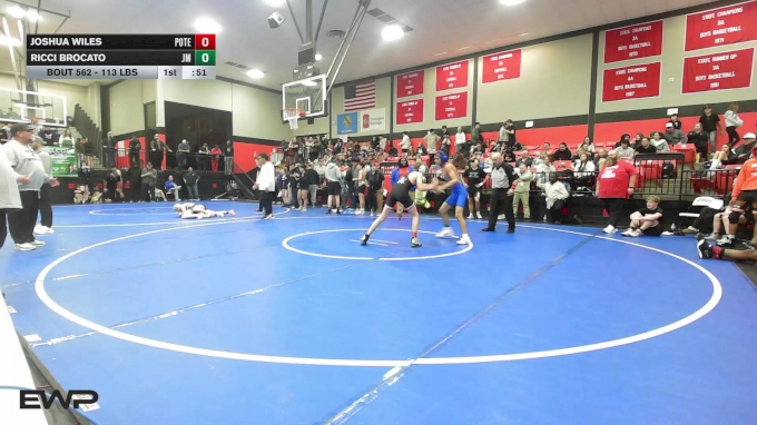 113 lbs Consi Of 8 #2 - Joshua Wiles, Poteau vs Ricci Brocato, John ...